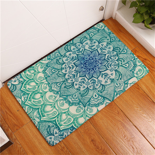 Bohemian Floral Printed Door Mats
