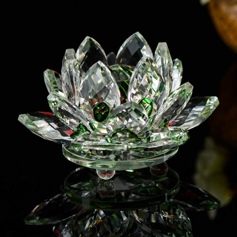Feng Shui Crystal Lotus Figurine