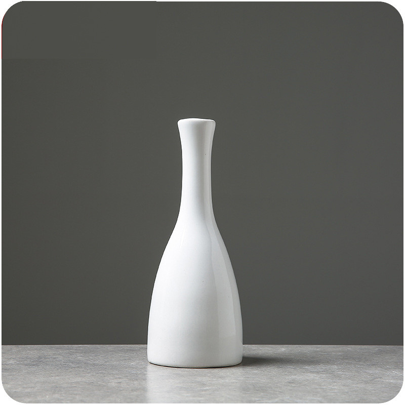 Classic White Ceramic Vase