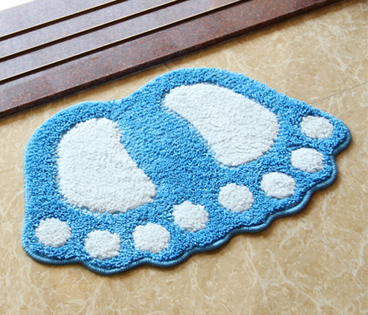Footprint Anti-Slip Bathroom Rug