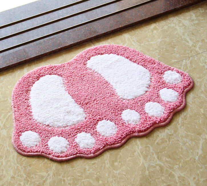 Footprint Anti-Slip Bathroom Rug