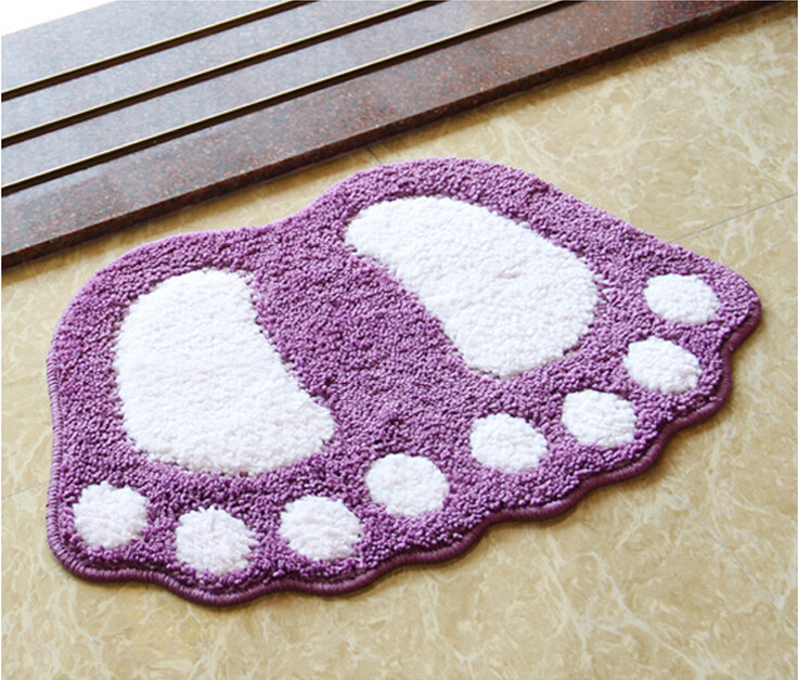 Footprint Anti-Slip Bathroom Rug