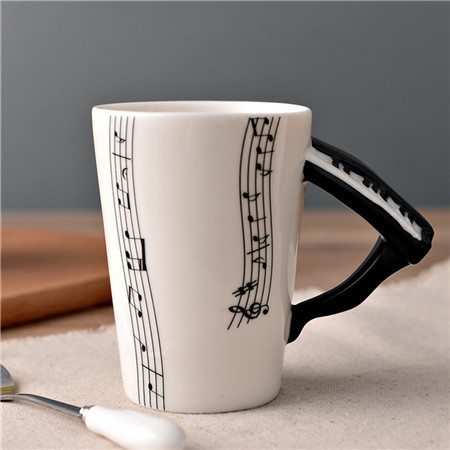 The Treble Clef Handle Music Themed Note Coffee Mug