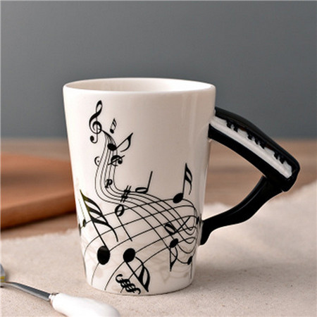 The Treble Clef Handle Music Themed Note Coffee Mug
